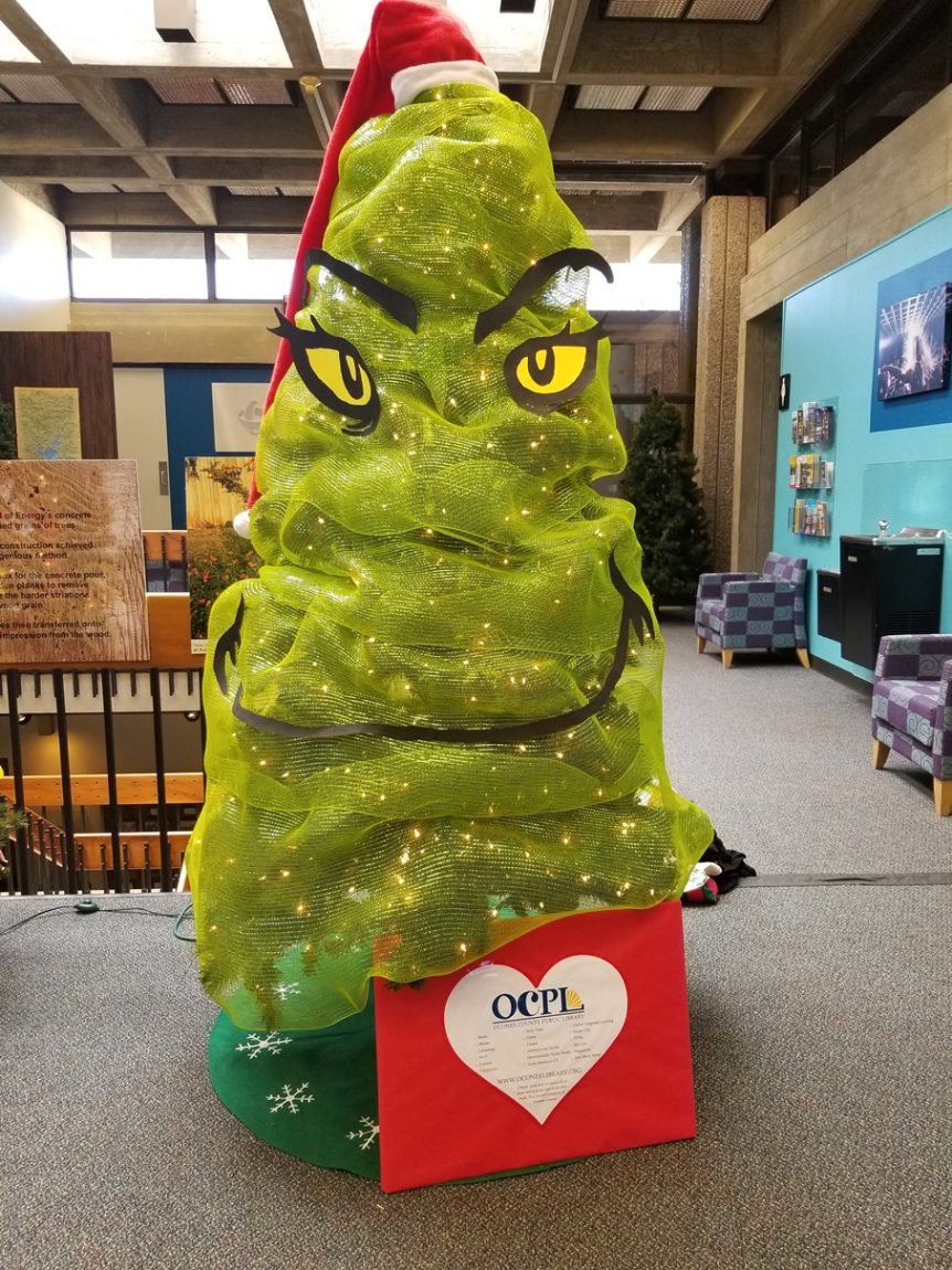 Grinch tree | Oconee Library